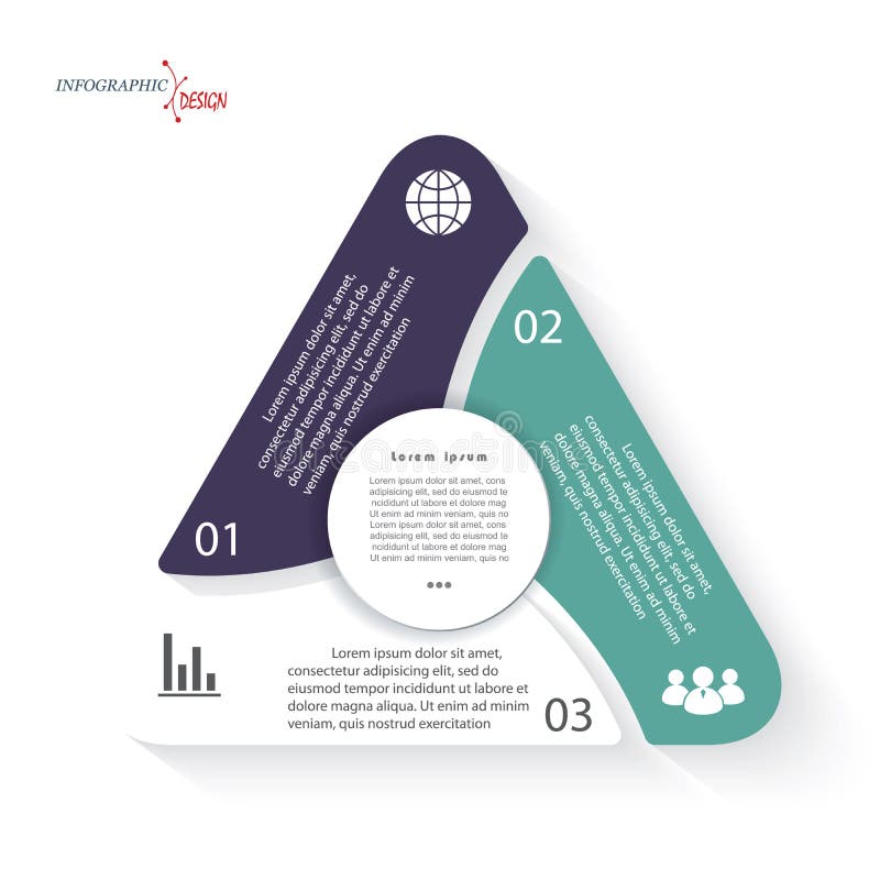 Molde Infographic Do Vetor Do Triângulo Ilustração do Vetor ...
