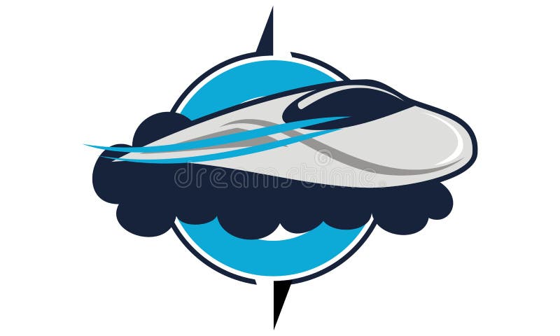 Molde Locomotivo Bonde Logo Design Template Ilustração do Vetor ...