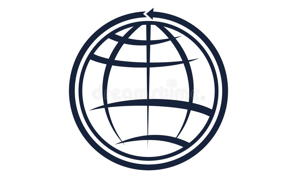 Molde Logo Design do mundo ilustração do vetor. Ilustração de ...