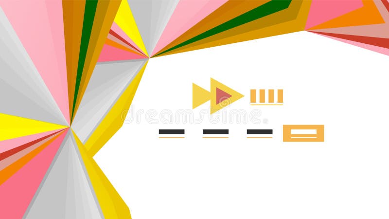 Molde Moderno Da Apresentação Do Triângulo Ilustração do Vetor ...