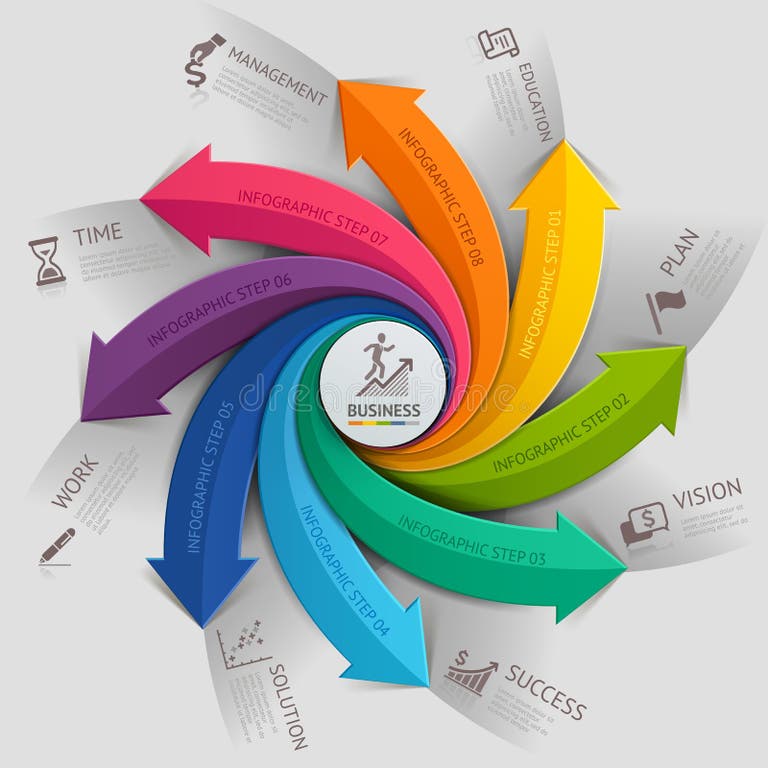 Molde Moderno Do Negócio Da Seta Ilustração do Vetor - Ilustração de ...