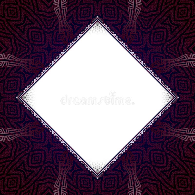 Molde Quadrado Para O Projeto Ilustração do Vetor - Ilustração de ...