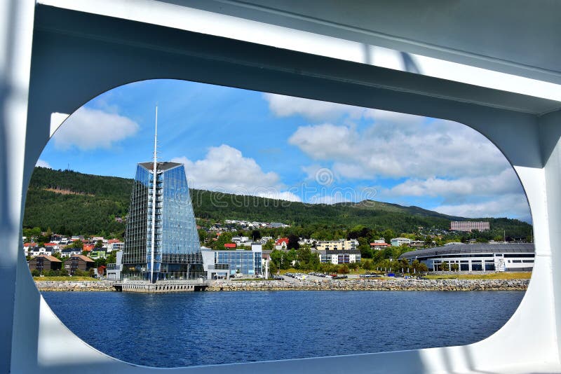Molde town view in Norway stock photo. Image of mountain - 121204448