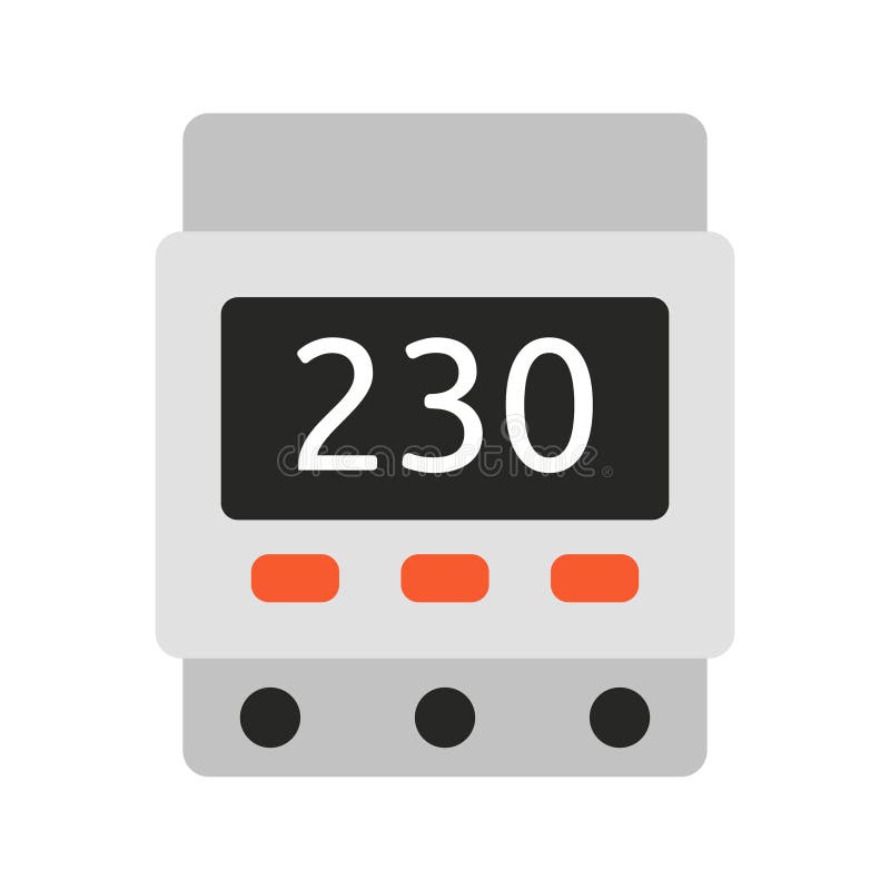 Voltage Relay Minimalist Vector Icon Stock Illustration - Illustration ...