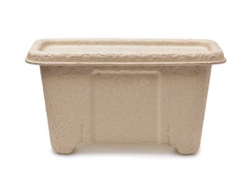 Molded Paper Pulp Packaging Container Stock Image - Image of material ...