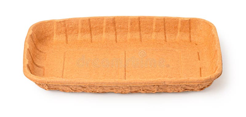 Molded Paper Pulp Packaging Container Stock Photo - Image of ...