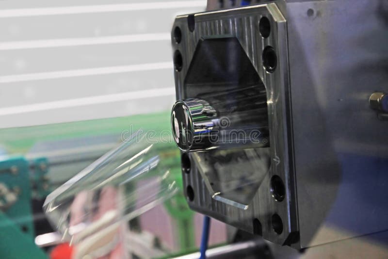 Molding Machine. the Production of the Plastic Glass Stock Photo ...
