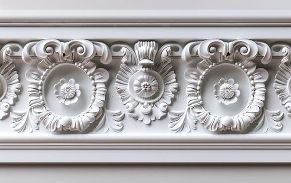 Molding Texture on Clean White -Generative Ai Stock Image - Image of ...