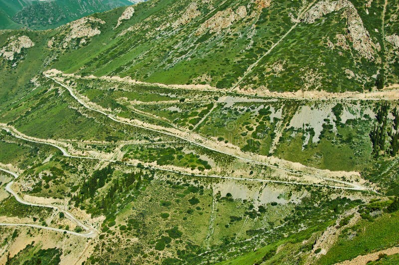 Moldo-Ashuu Pass, Kyrgyzstan Stock Photo - Image of travel, trail ...