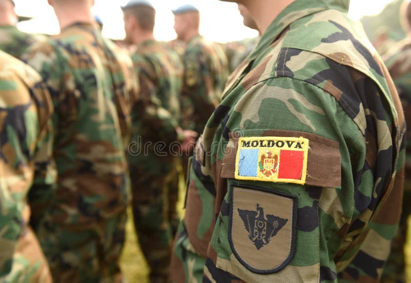 Moldova Army Uniform Patch Flag. Moldova Army Stock Image - Image of ...