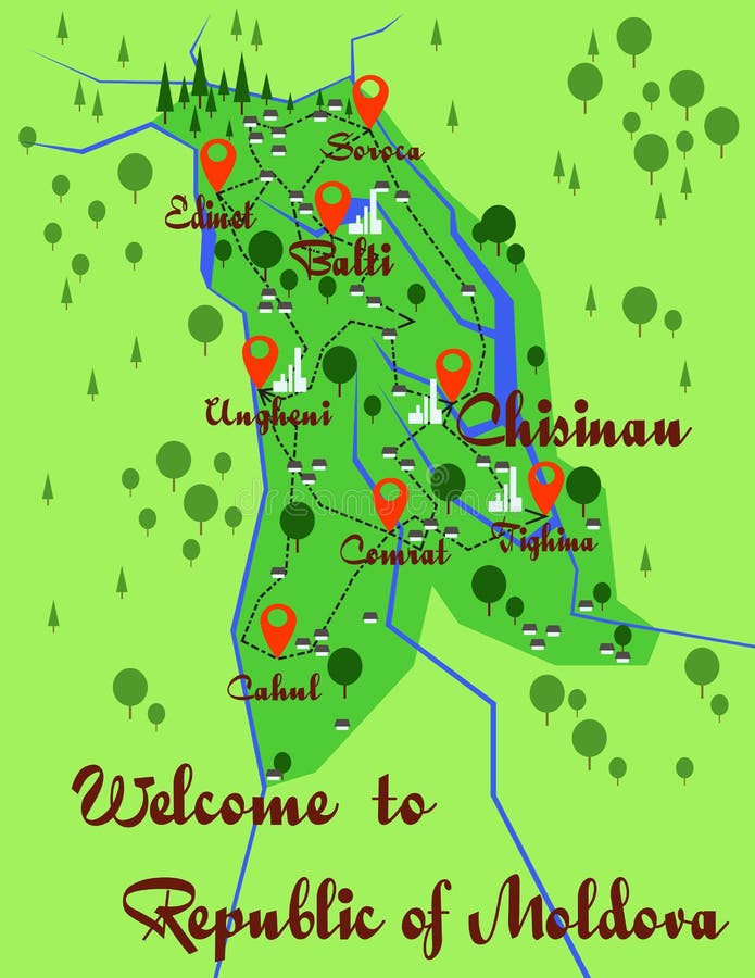 Moldova Country Infographics Stock Illustration - Illustration of world ...