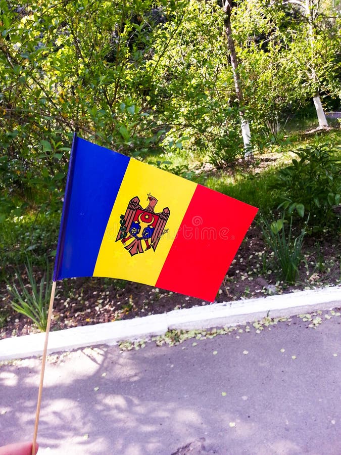 Moldova flag stock image. Image of chisinau, moldova - 44772935