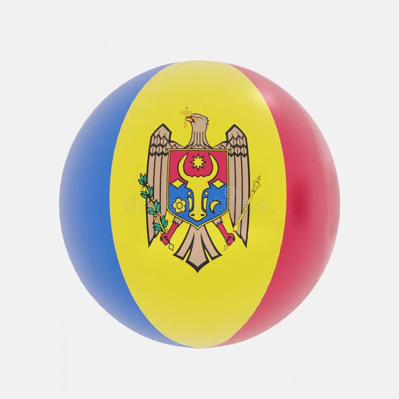 Moldova Flag Icon or Symbols Stock Illustration - Illustration of ...