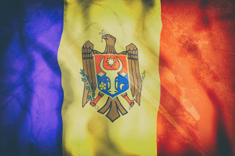 Moldova flag waving stock illustration. Illustration of flag - 85217225