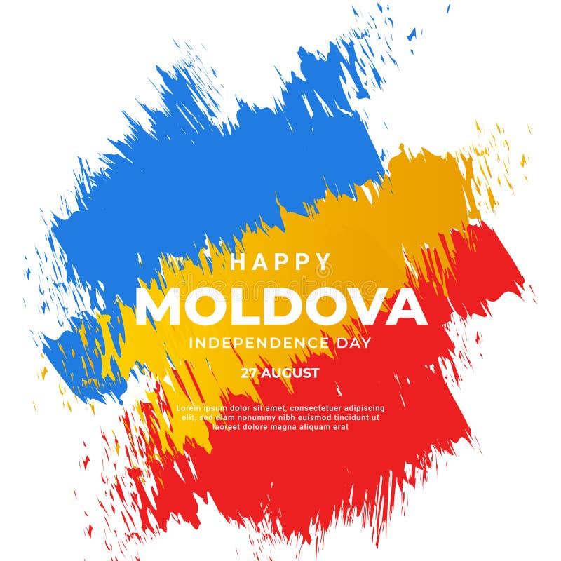 Moldova independence day stock vector. Illustration of national - 228109989