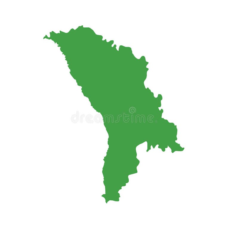 Moldova Map Boundary stock illustration. Illustration of detailed ...