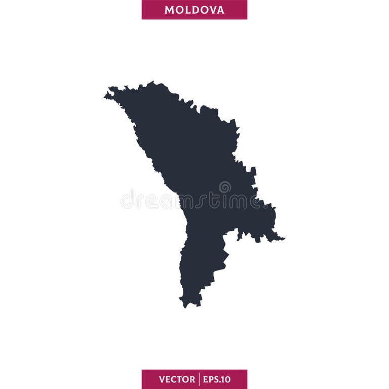 High Detailed Vector Map Moldova Stock Illustrations – 76 High Detailed ...