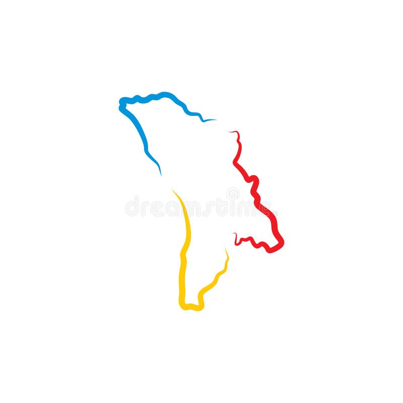 Moldova Map Logo Icon Vector Design Element Stock Vector - Illustration ...