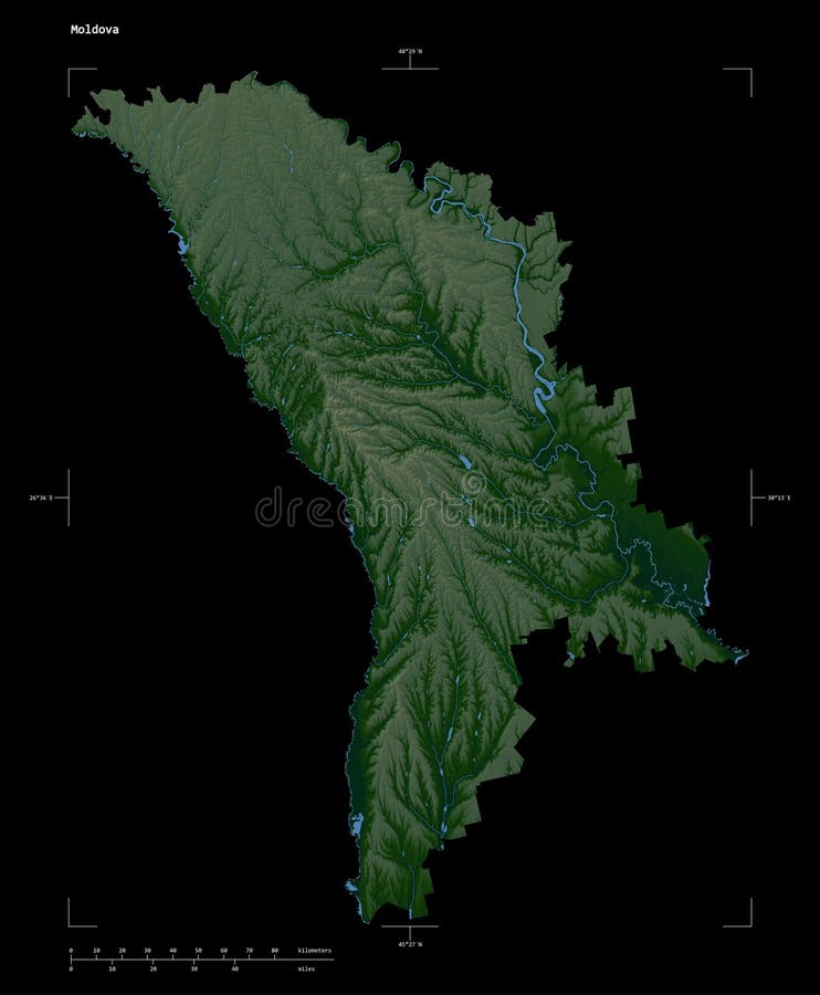 moldova physical map