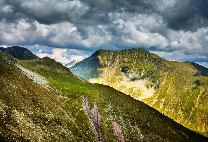 Moldoveanu peak in Romania stock photo. Image of beauty - 48473040