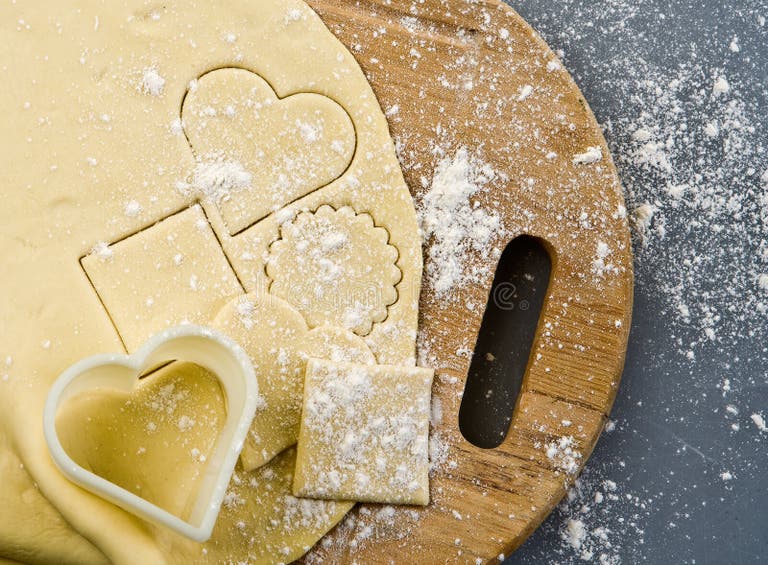 Molds for Pasta Various Forms on Board Stock Image - Image of detail ...