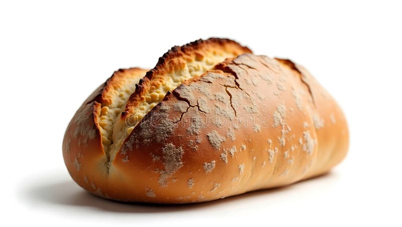 Moldy Bread Loaf Close-up on White Background Stock Illustration ...