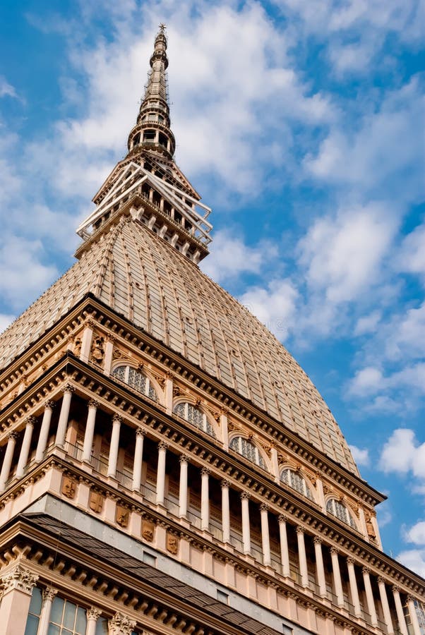 The Mole Antonelliana, a Major Landmark Building in Turin, Italy Stock ...