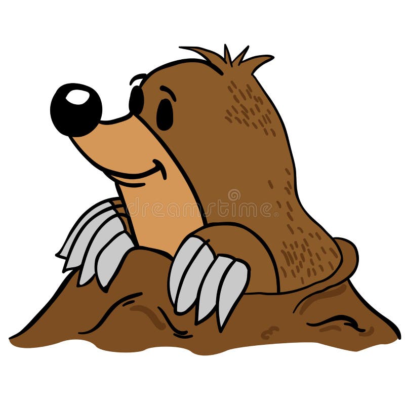 Mole stock vector. Illustration of sightless, rodent - 69906090