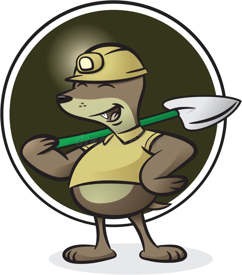 Mole Character stock vector. Illustration of underground - 13786950