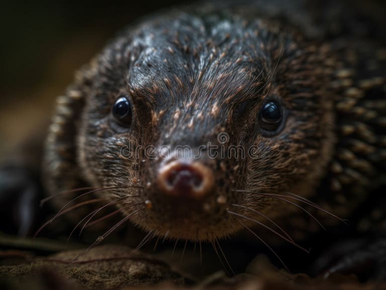 Mole Portrait Created with Generative AI Technology Stock Illustration ...