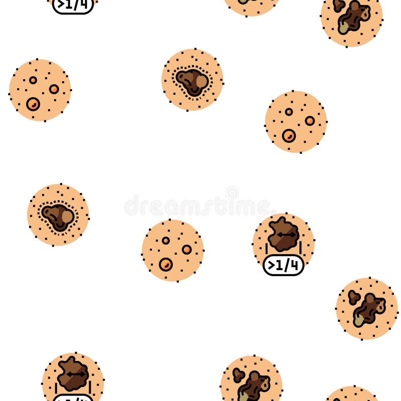 Mole Skin Problem and Disease Vector Seamless Pattern Stock Vector ...