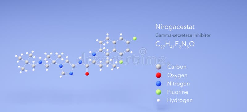 Molecola Di Nirogacestat Strutture Molecolari Ogsiveo Modello Formula ... Molecola Di Nirogacestat Strutture Molecolari Ogsiveo Modello Formula ...