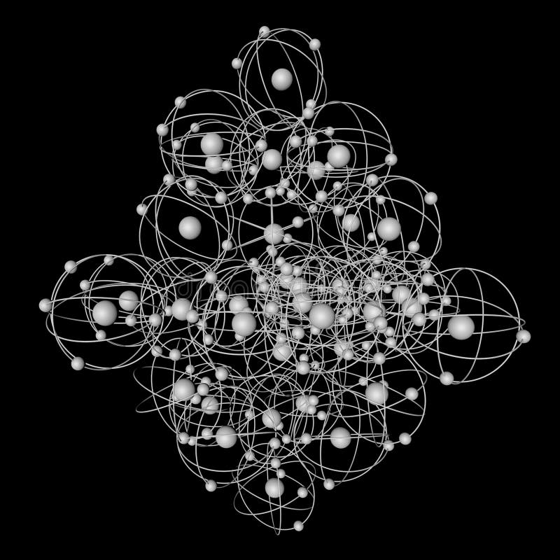 Set of simple molecules stock vector. Illustration of formula - 18765503