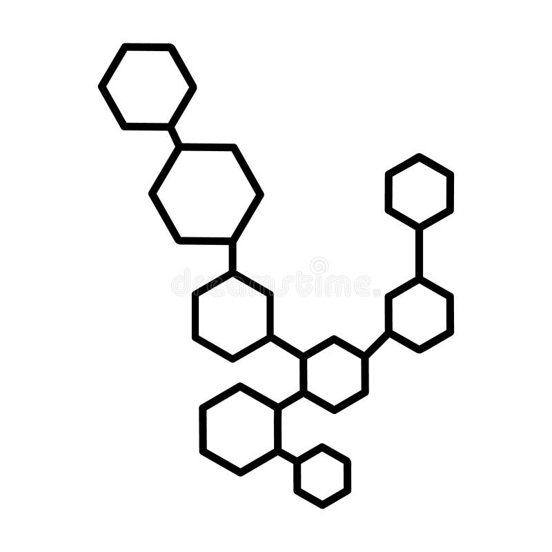Moleculae Structure Icon Vector. Atom Structure Illustration Sign ...