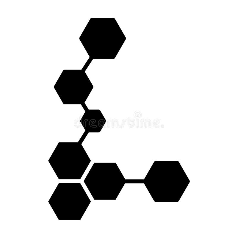 Moleculae Structure Icon Vector. Atom Structure Illustration Sign ...