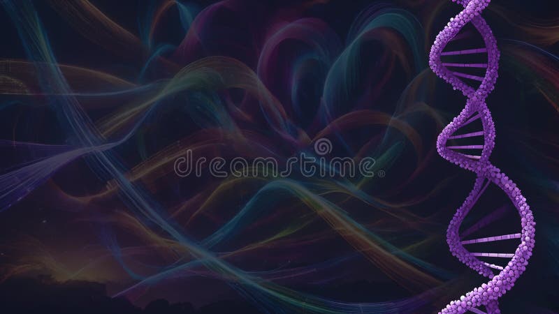 Molecular Abstract Representation: DNA and RNA in Genetics Stock ...