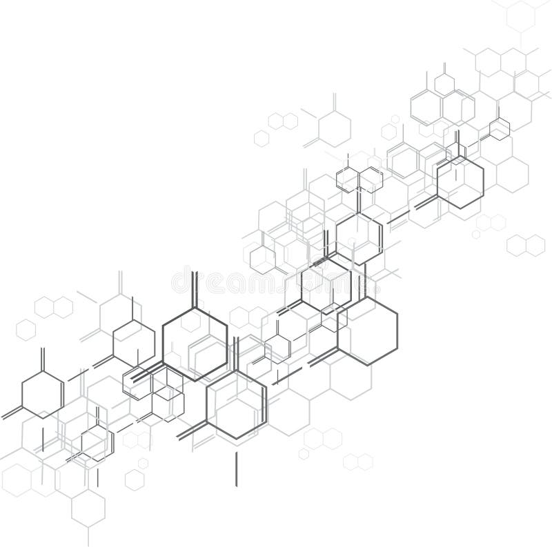Chemical Formula Background Stock Illustration - Illustration of black ...
