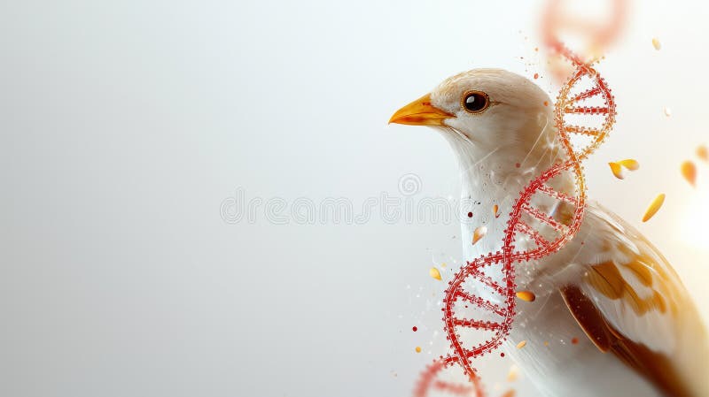 Molecular Biology Bird Pattern Design Study Stock Illustration ...