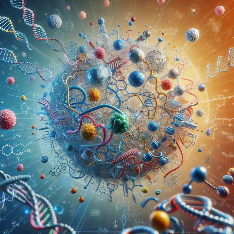 Molecular Biology D Models of Molecular Structures Helping in Th Stock ...
