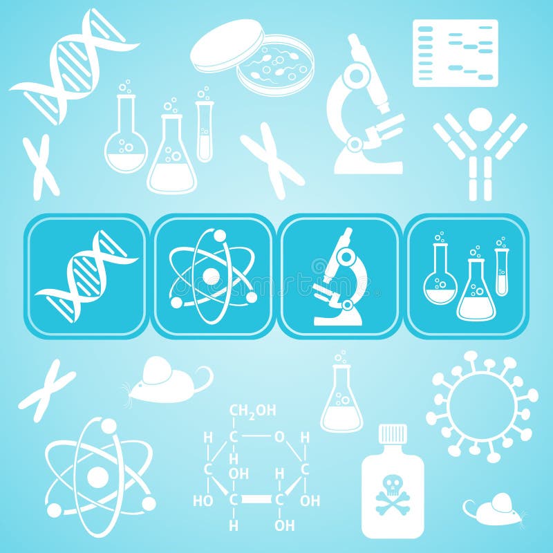 Molecular Biology Science Card Stock Vector - Illustration of agarose ...