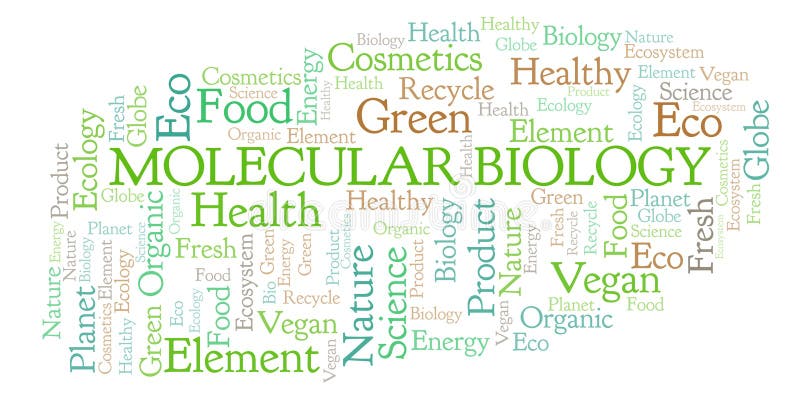 Biology Word DNA Strand Science Learning Stock Illustration ...