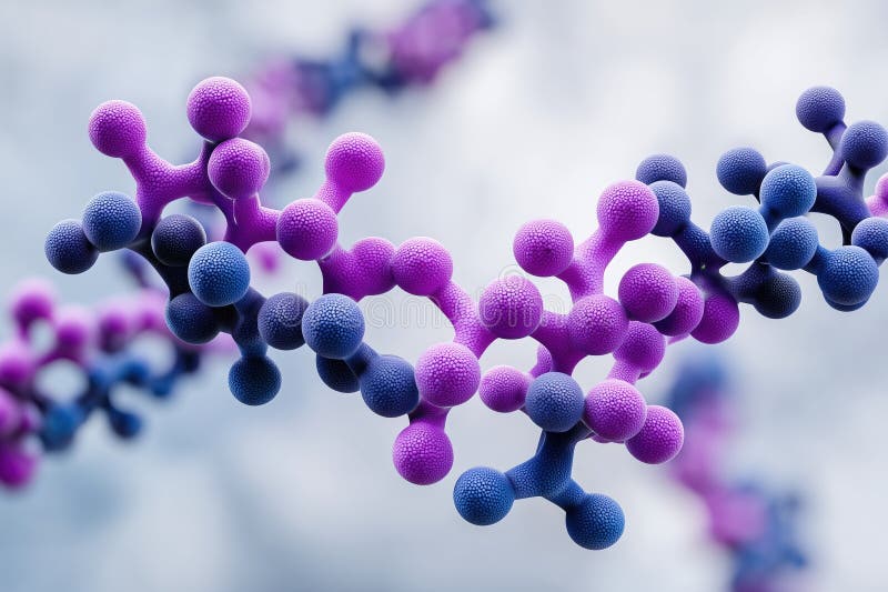 Molecular Chain in Purple and Blue. Synthetic Atoms Forming a Complex ...