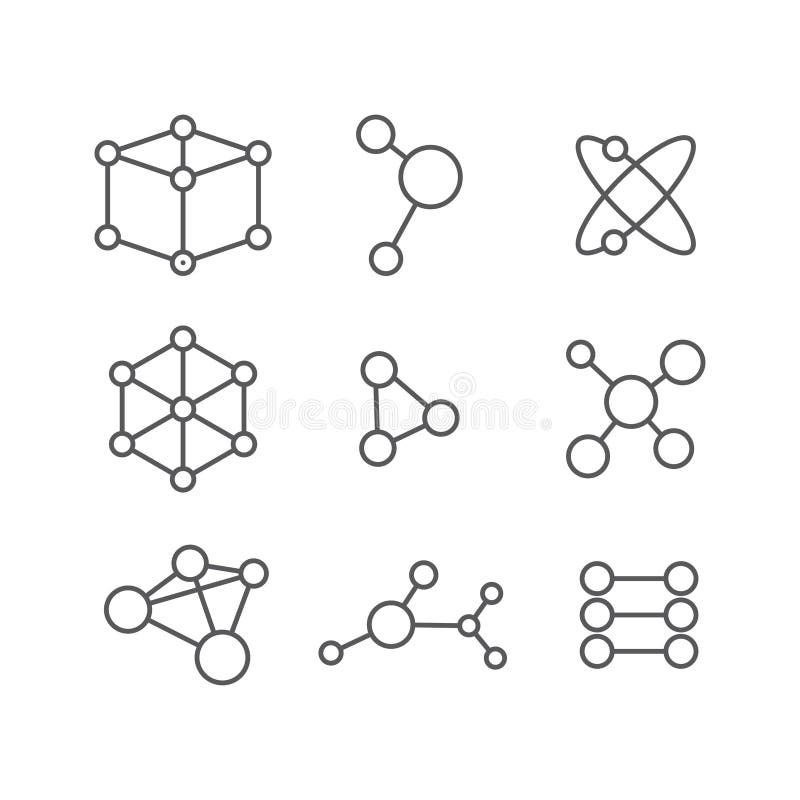Molecular Compound Icon. Element of Science Icon for Mobile Concept and ...