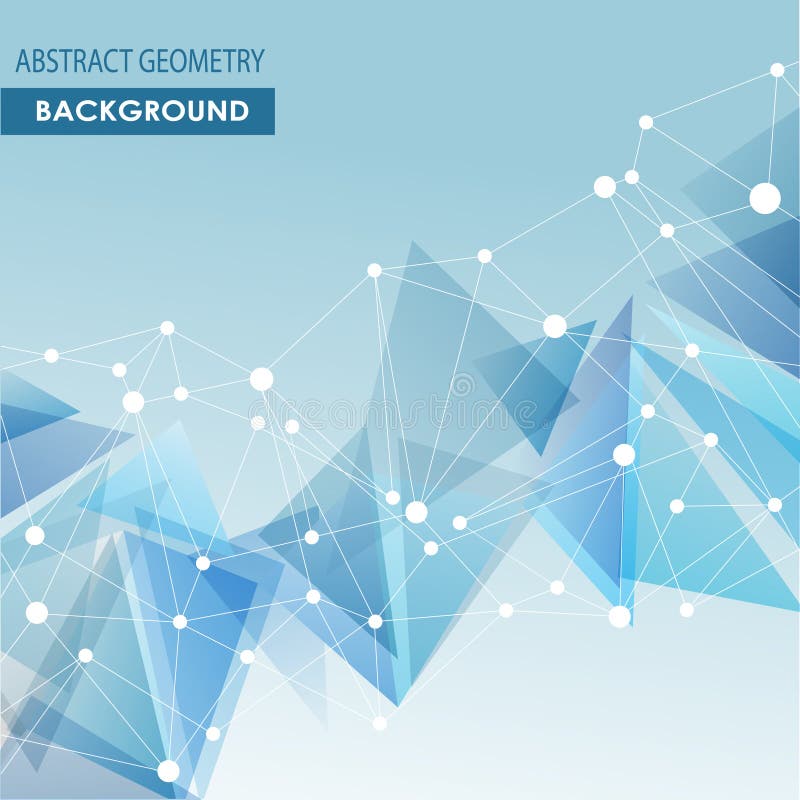 Molecular Connection Polygonal Background Concept Stock Vector ...