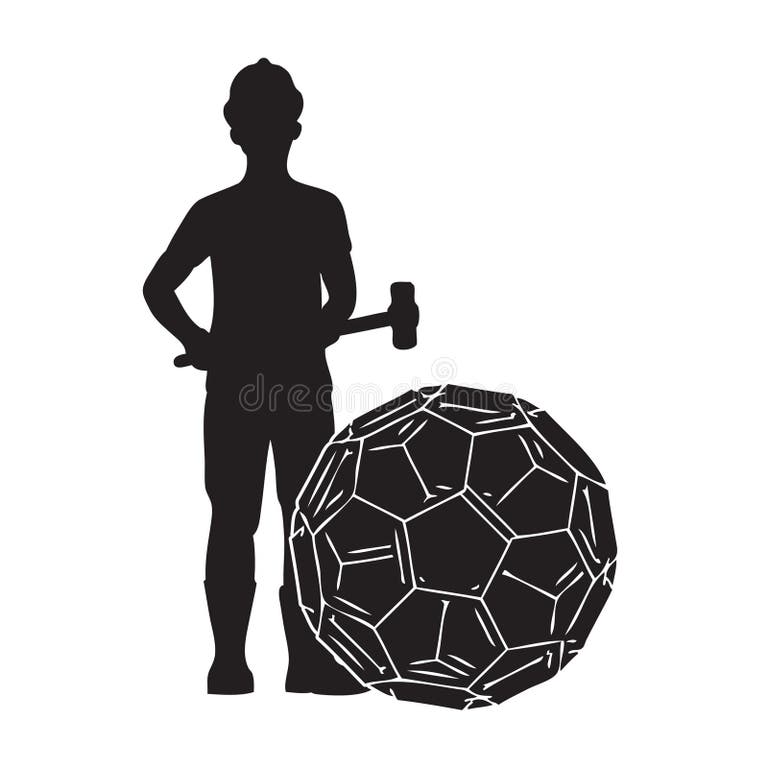 Molecular Crystal C60 - Fullerite Stock Vector - Illustration of ...