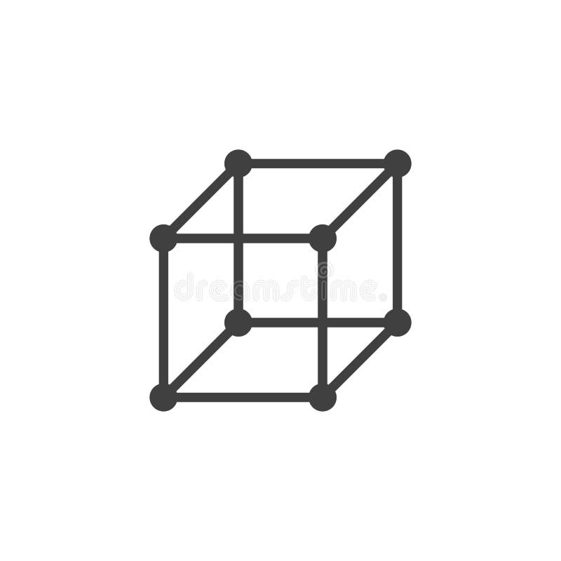 Cube icon vector stock vector. Illustration of perfect - 101544304