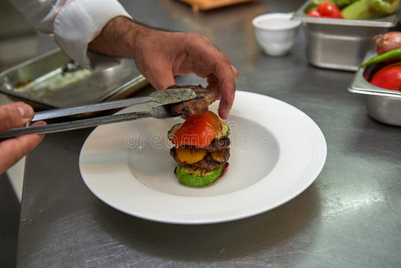 Molecular Cuisine from the Chef Stock Photo - Image of vegetables ...