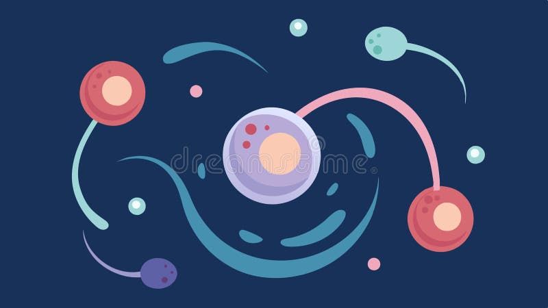 Molecular Dance an Animated Sequence of Exosomes Swirling Around Skin ...