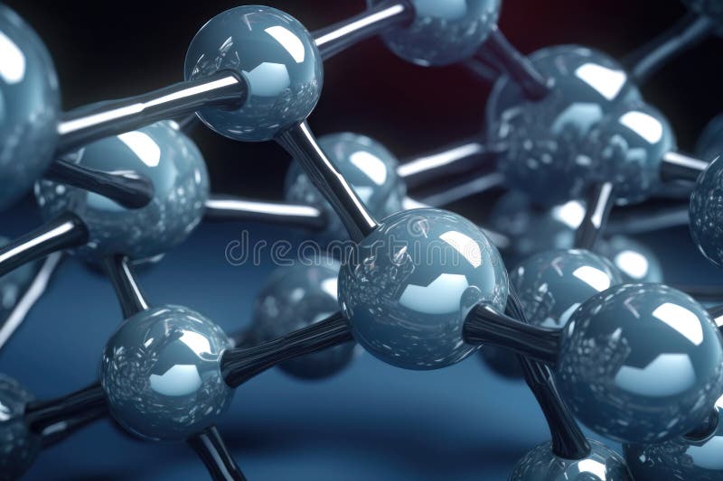 Molecular Design Closeup. AI Generated Stock Illustration ...