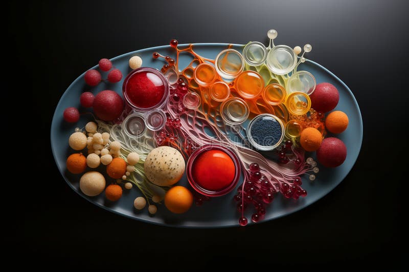Molecular Dessert Presentation Innovating Sweet Culinary Artistry Stock ...